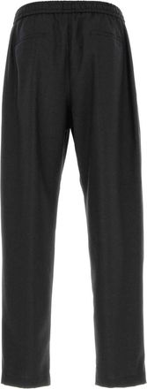 Dolce & Gabbana Mens Charcoal Wool Pant Quadrichecktartan Exterior: Virgin Pantaloni Trousers