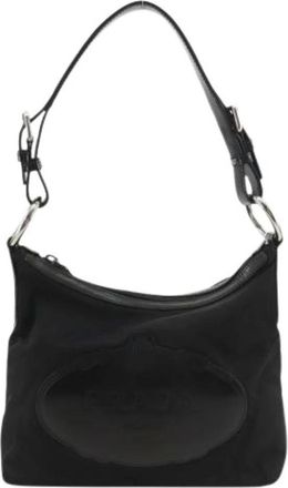 Prada Sac bandouli&egrave;re Pre-owned Vintage en nylon - Femme - Pre-owned - Noir - Taille: ONE Size