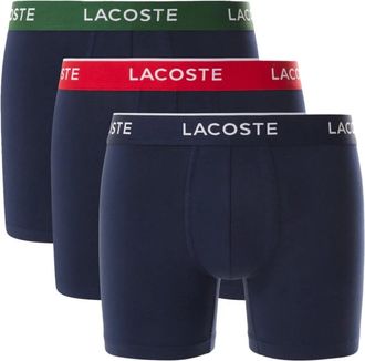 Lacoste Baumwoll-Stretch-Boxer - Tripack - - Underwear - Herren - Blau - S