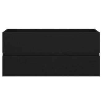 tidyard Badezimmer Waschbeckenunterschrank, Badezimmerschrank, Badschrank mit Schublade, Unterschrank, Waschtisch fürs Badezimmer, Schwarz 100 x 38,5 x 45 cm