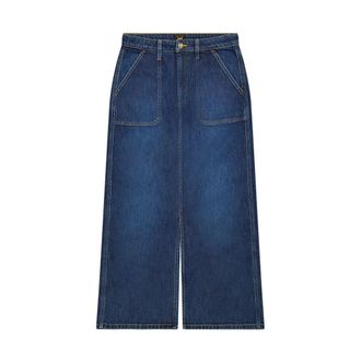 Lee Femme, Jupes, Bleu, Taille: W30 Jeans Amples