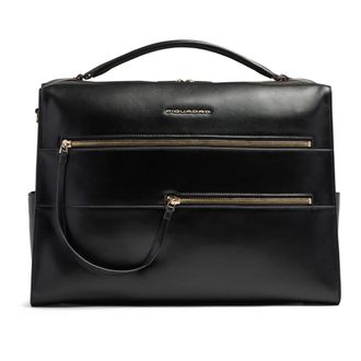 Piquadro Sac pour ordinateur portable Patricia en cuir 15-6 - Femme - Sacs - Noir - Taille: ONE Size