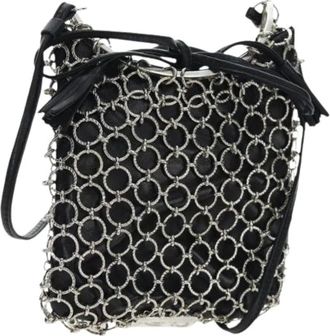Ferragamo Sac bandouli&egrave;re en m&eacute;tal pr&eacute;-appartenant - Femme - Pre-owned - Noir - Taille: ONE Size