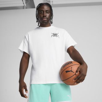 Puma Jaws Core Basketball-T-Shirt Herren, Kleidung, Wei&Atilde;Y, XXL