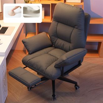 Generic Ergonomischer B&uuml;rostuhl mit Fu&szlig;st&uuml;tze, wasserabweisender Stoff, bequemes Sofa f&uuml;r Schlafzimmer, komfortabler Chefsessel mit hoher R&uuml;ckenlehne f&uuml;r Home