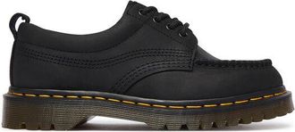 Dr. Martens Halbschuhe Lowell 4 Eye Crazy Horse Leather Moc DM43679001 Schwarz