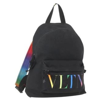 Valentino unisex, Pre-owned, Noir, Taille: ONE Size Sac &agrave; dos en nylon Pre-owned