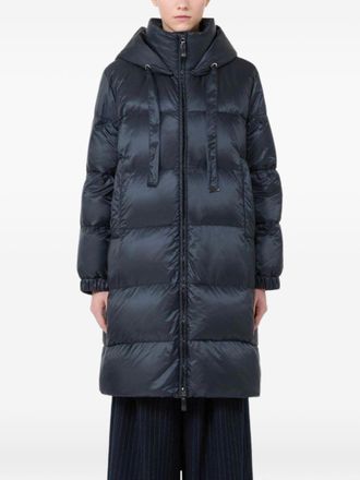 Max Mara Womens Down Jacket Mtcmarte Blue Polyester Puffer