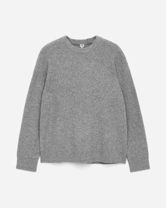 Arket Pullover Aus Baumwollmischung -Grau