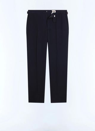 Fursac Pantalon ajust&eacute; en seersucker de laine - Taille 36 - Homme