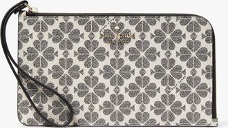 Kate Spade New York Lucy Spade Flower Handgelenktasche Mit L-Reißverschluss, Mittelgroß