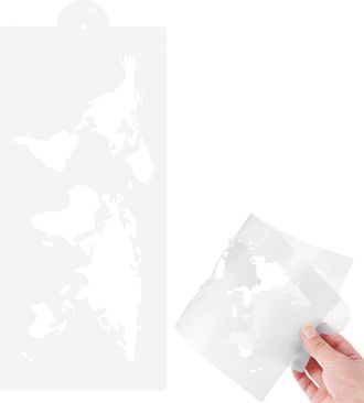 PartyKindom Weltkarten Torten Deko Schablone Aus Pet Silikon 13.7 Zoll Fondant Backform F&uuml;R Kuchen Schokolade Eisw&uuml;Rfel Und Diy Backen Geburtstagsfeier Babyparty