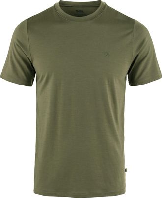 Fj&auml;llr&auml;ven Herren Abisko Wool SS T-Shirt, Laurel Green, XL