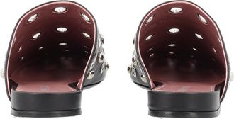 Premiata Studded Calf Leather Slipper - Black