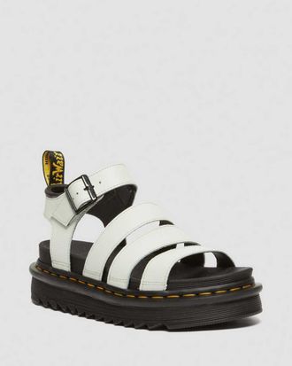 Dr. Martens Blaire Athena Leder Riemensandalen in Gr&uuml;n, Gr&ouml;&szlig;e: 36