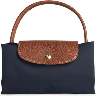 Longchamp Sac Longchamp avec S Le Pliage Original Handle in Marine Recycled TELA