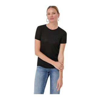 Patrizia Pepe Femme, Tops, Noir, Taille: 36 FR T-shirt &agrave; logo