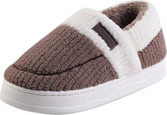 Generic Pantoufles pour homme et femme - En peluche douce - Antid&eacute;rapantes - Confortables - Pour lhiver - Pour lext&eacute;rieur et lint&eacute;rieur, caf&eacute;, 39 EU