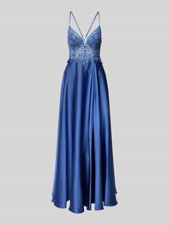 Laona Abendkleid mit Stitchings und r&uuml;ckseitiger Schn&uuml;rung