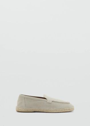 Mango Chaussures cuir jute sable - Homme - 39 - MANGO MAN