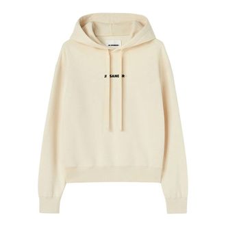 Jil Sander Femme, Sweatshirts et sweats &agrave; capuche, Beige, Taille: 38 FR SweaT-shirt &Eacute;l&eacute;gant pour Hommes et Femmes