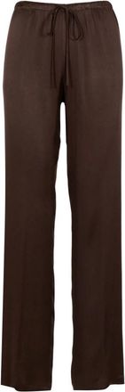 Semicouture Femme, V&ecirc;tements de nuit et de d&eacute;tente, Brun, Taille: 40 FR Pantalon &agrave; cordon de serrage
