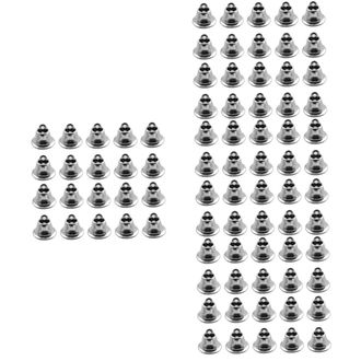 NUOBESTY 80st&uuml;cke Kleine Silberne Gl&ouml;ckchen F&uuml;r Weihnachten Dekoration F&uuml;r Schmuck Weihnachtsbaum Und Bastelprojekte