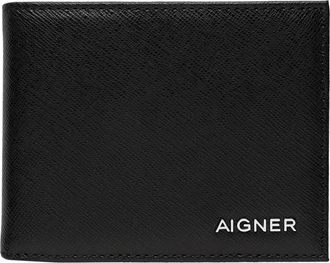 Aigner Aigner Geldb&ouml;rse Saffiano schwarz