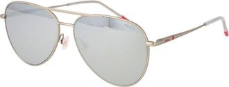 HUGO BOSS Silberne Metallsonnenbrille