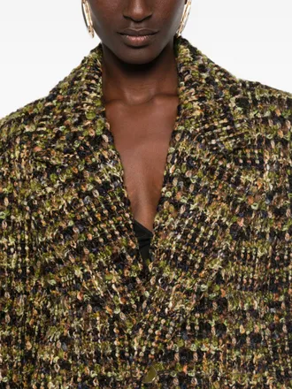 Saint Laurent Tweed Blazer - Olive