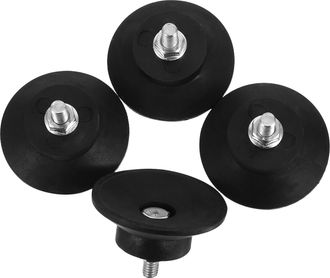 Valiclud 4 Stück M6 Gewinde Antivibrations Fußpolster aus Gummi Stoßdämpfende Vibrationsdämpfer für Kompressoren und Haushaltsgeräte rutschfest Bodenschonend