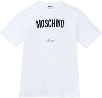 Moschino Homme, Tops, Blanc, Taille: XL Milano T-Shirt