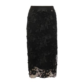 Twinset Gonna Wo Tulle Rock - - Skirts - Damen - Schwarzk - XS