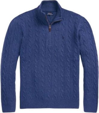 Polo Ralph Lauren Homme, Pulls, Bleu, Taille: XS Half-zip Trucker Sweater