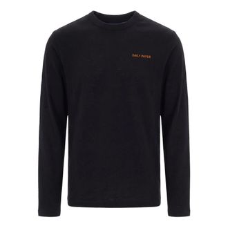 Daily Paper Clothing Slub Langarmshirt - - Tops - Herren - Schwarzk - S