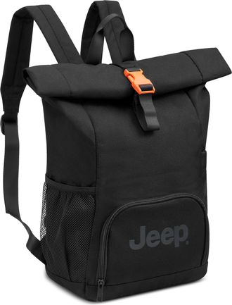 Delsey PARIS Jeep - JS016D - Sac A Dos Souple 40 cm x 36 cm x 15 cm - 22 L - XS - Noir