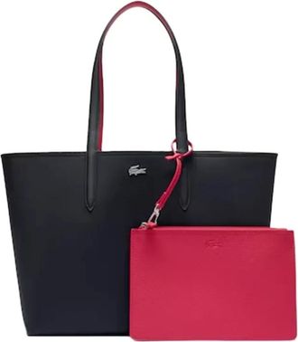 Lacoste Femme, Sacs, Noir, Taille: ONE Size Anna Reversible Tote