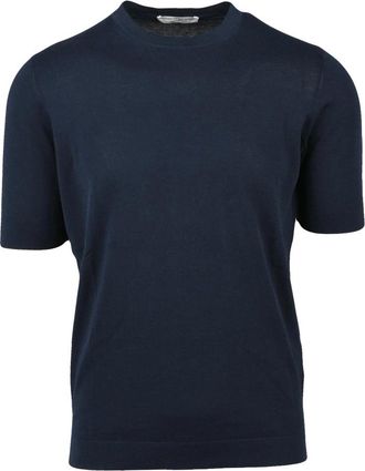 FILIPPO DE LAURENTIIS Homme, Tops, Bleu, Taille: S Maglioncino Girocollo