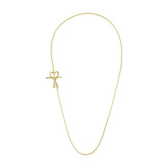 Ami Halskette - Gold Metal Adc 2 In 1 Chain Necklace - Gr. unisize - in Gold - f&uuml;r Damen