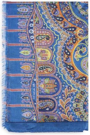 Etro Femme, Accessoires, Multicolore, Taille: ONE Size Floral Paisley Scarf