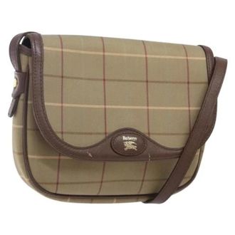 Burberry Sac bandouli&egrave;re Pre-owned en toile - Femme - Pre-owned - Beige - Taille: ONE Size