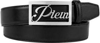 Philipp Plein Plein Signature Log Leather Belt