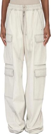 Rick Owens Femme, Pantalons, Blanc, Taille: 42 FR Wide Pantalons
