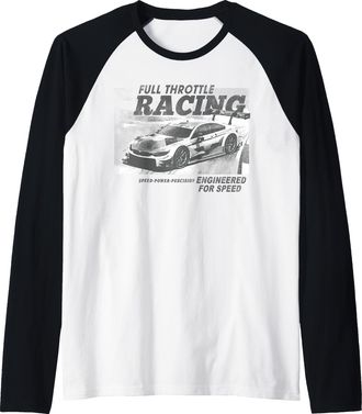 Trendy Apparel Full Throttel Racing Engineered for Speed Raglan