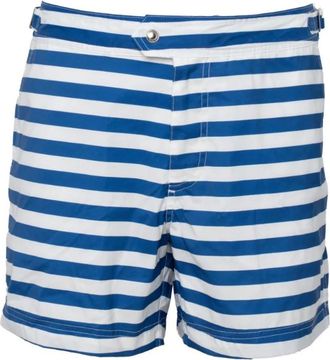 Tom Ford Homme, Maillots de bain, Multicolore, Taille: 2XL Wide Stripe Print Nylon Swim Short
