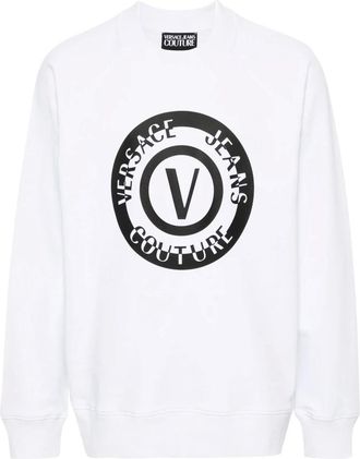 Versace Jeans Couture Homme, Sweatshirts et sweats &agrave; capuche, Blanc, Taille: XL Felpa