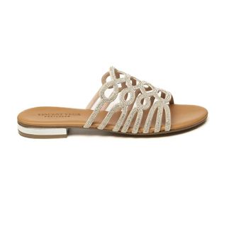 Vincent Vega Vincent Vega, Femme, Chaussures, Beige, Taille: 39 EU Giada Slide