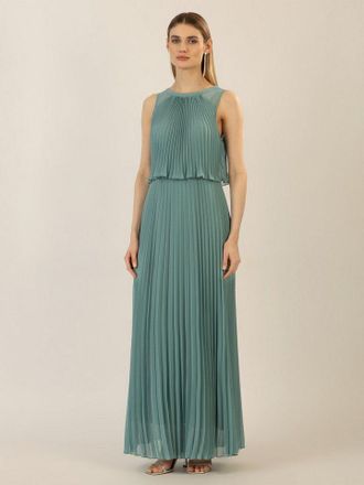 Apart Abendkleid mit lose fallendem Sonnenplissee Part bis zur Taille