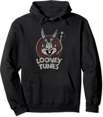 Looney Tunes Bugs Bunny Circle Logo Pullover Hoodie