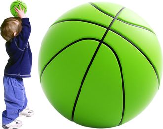 Generic Ruhiges Basketball dribbeln innen, leiser Basketball,PU Basketballball Silent Ball | High Density Schaumball, klarer Dämpfungs-Basketball für Spiel, Ü